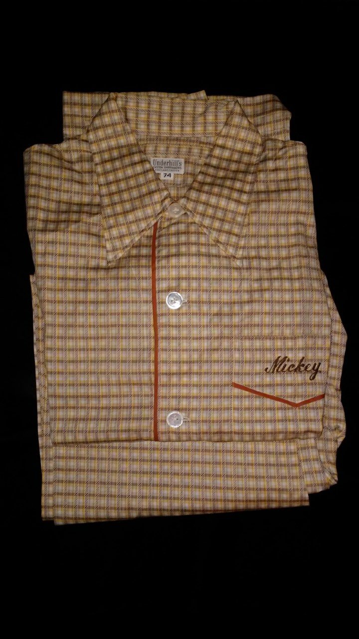 RARE Mafia Gangster Mob Boss MICKEY COHEN Custom Engraved Pajamas 100% ...