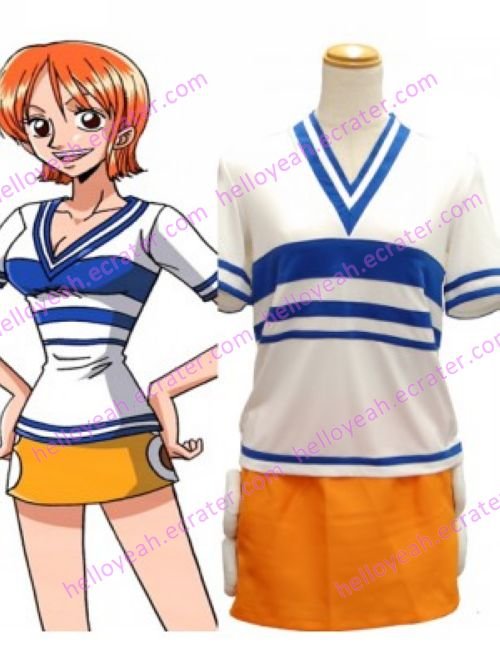 One Piece NAMI T-shirt Cosplay Costume