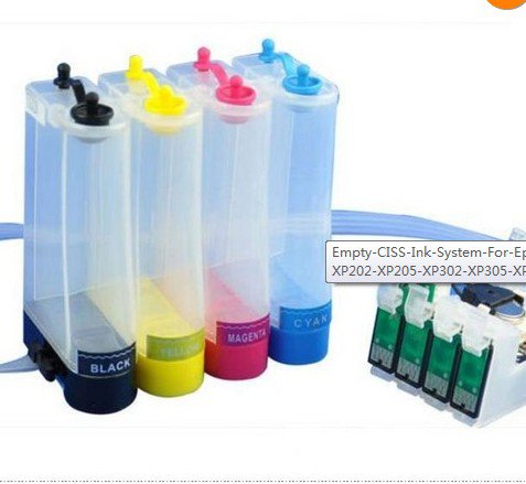 Empty CISS Ink System For Epson XP30 XP102 XP202 XP205 XP305 XP405