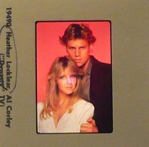 HEATHER LOCKLEAR AL CORLEY 35mm ORIGINAL SLIDE press 2