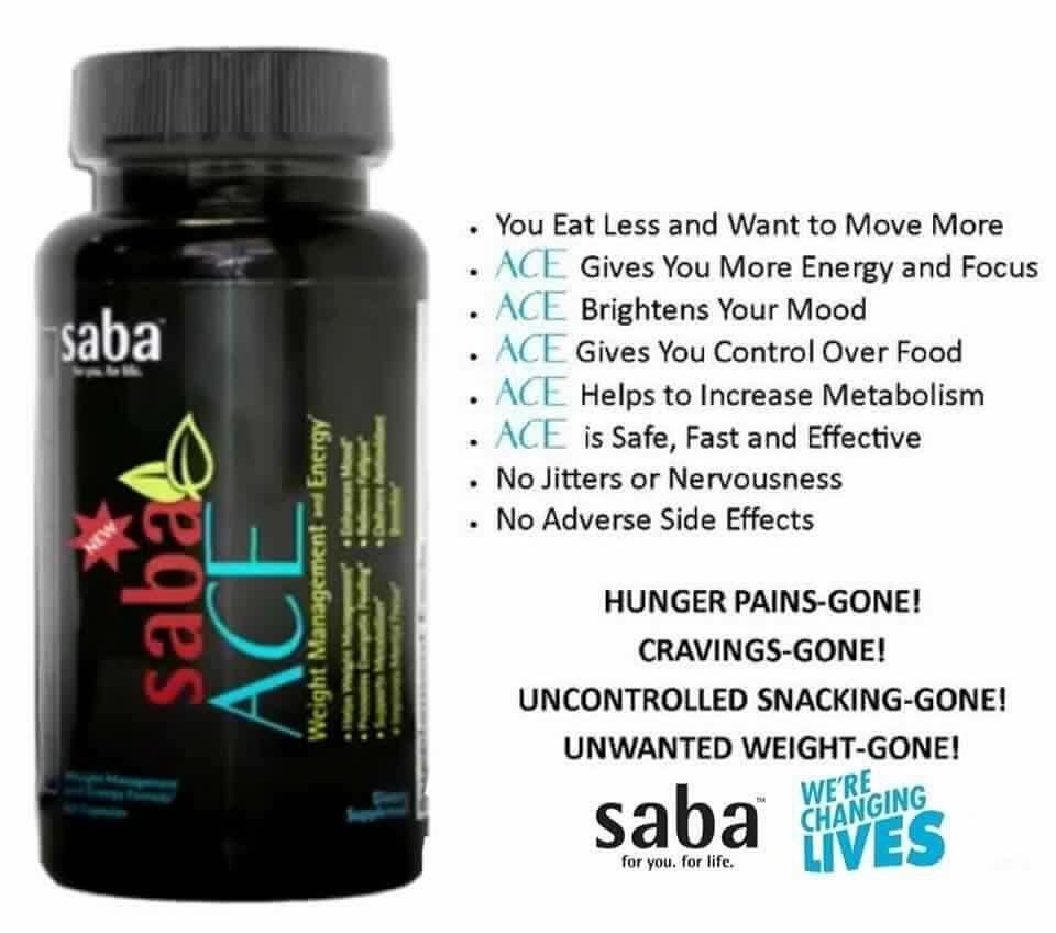 New Saba Ace 30 count Bottle