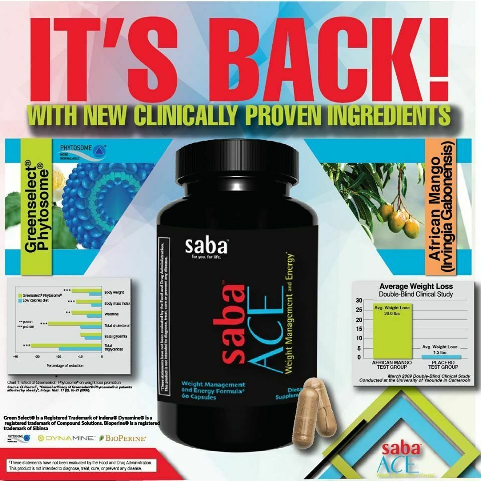 New Formula Saba Ace Like Original 30 count