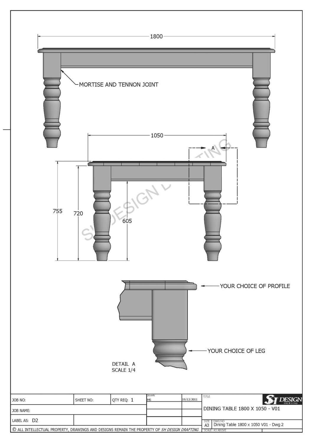 SOLID TIMBER DINING TABLE 2100 X 1050 - Make Your Own & SAVE HEAPS ...
