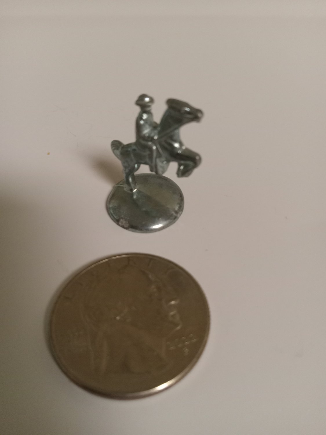 Hasbro Monopoly Horse & Rider Silver Replacement 1998 Token Figurine ...