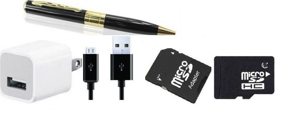 FBI LOT 16GB Mini HD HIDDEN SILVER Pen Camera Cam Mini DV DVR SPY Pen ...