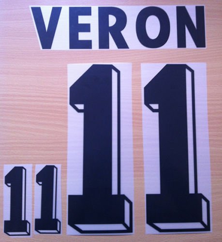 VERON 11 ARGENTINA HOME WORLD CUP 1998 NAME NUMBER SET NAMESET KIT PRINT