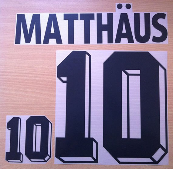 MATTHAUS 10 GERMANY HOME WORLD CUP1994 NAME NUMBER SET NAMESET KIT PRINT