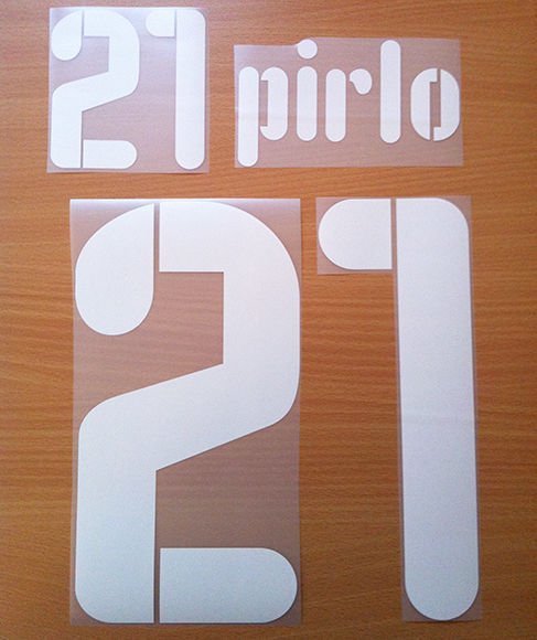 PIRLO 21 ITALY HOME CONFEDERATIONS CUP 2009 NAME NUMBER SET NAMESET KIT ...