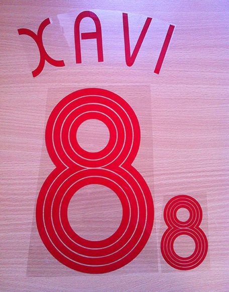 XAVI HERNANDEZ 8 SPAIN AWAY WORLD CUP 2006 NAME NUMBER SET NAMESET KIT ...