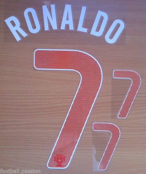 RONALDO 7 PORTUGAL HOME 2013 2014 NAME NUMBER SET NAMESET KIT PRINT ...