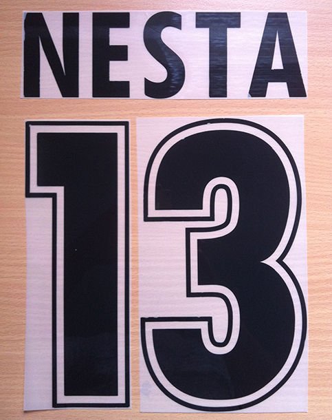 NESTA 13 SS LAZIO HOME 1998 2002 NAME NUMBER SET NAMESET KIT PRINT ...