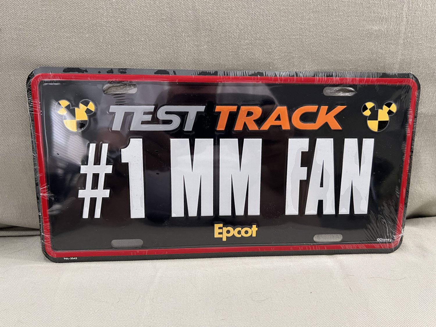 Walt Disney World Epcot Test Track License Plate Tag NEW RETIRED