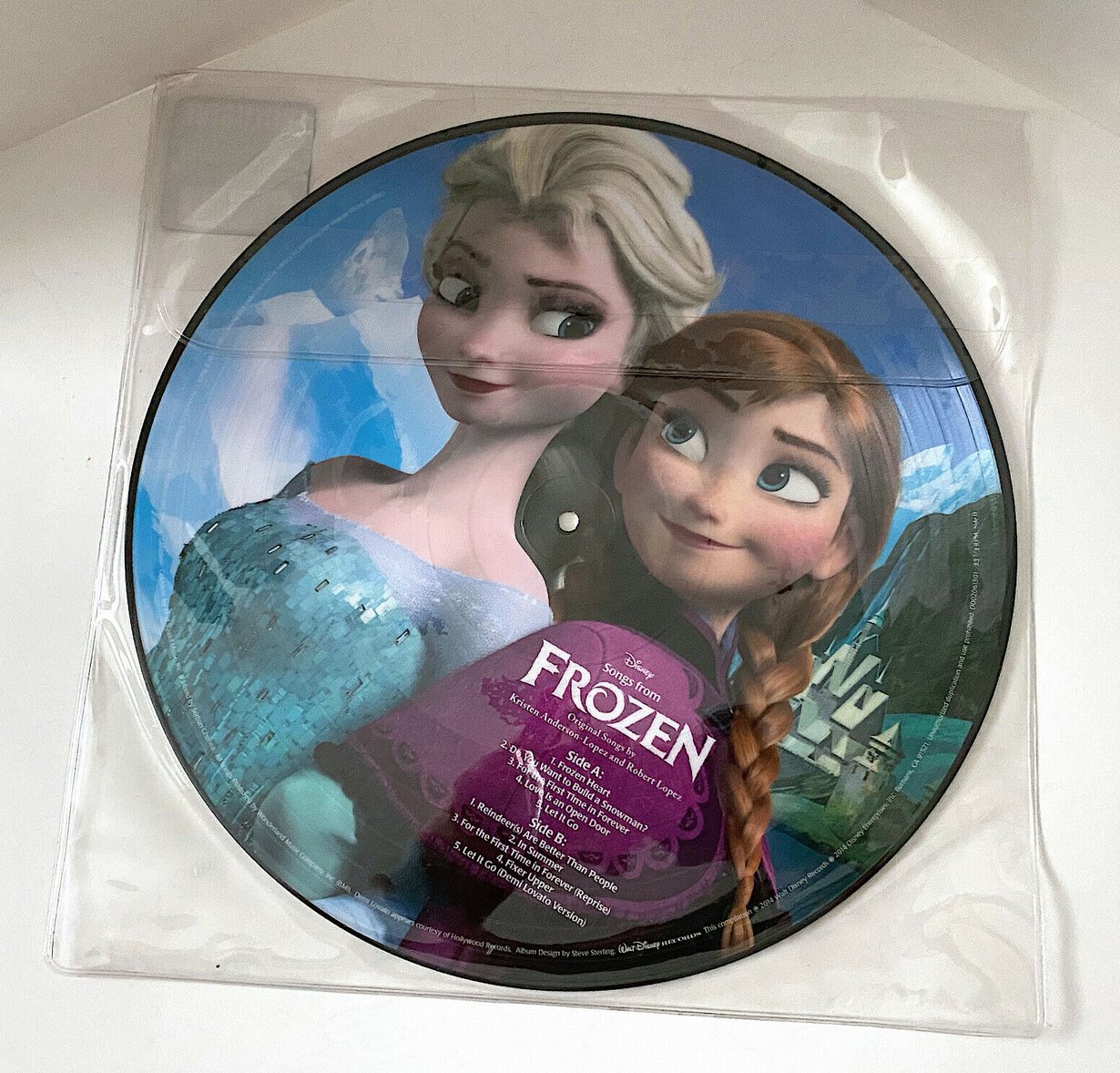 Disney Picture Disc LP Record Album Frozen NEW in Vinyl Cover