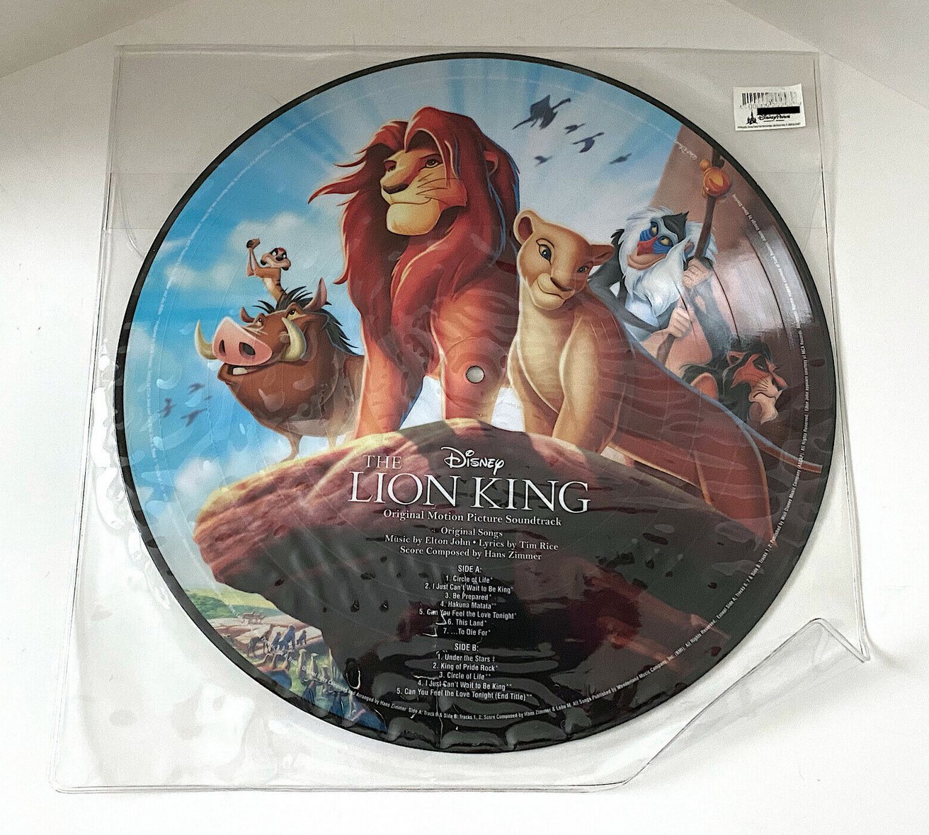 Disney Picture Disc LP Record Album Lion King NEW in Vinyl Cover