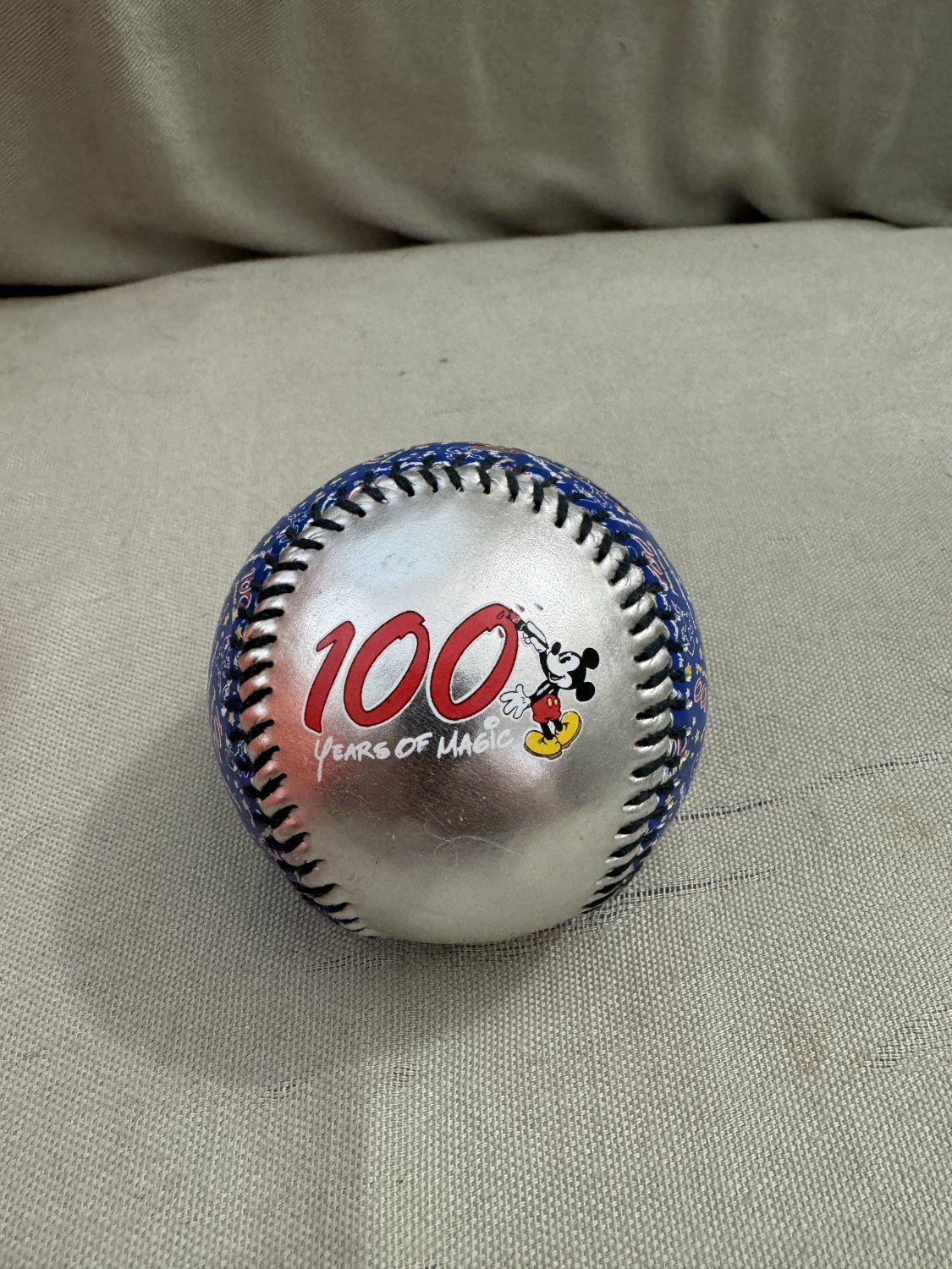 Walt Disney World 100 Years of Magic Mickey Mouse Collectible Baseball