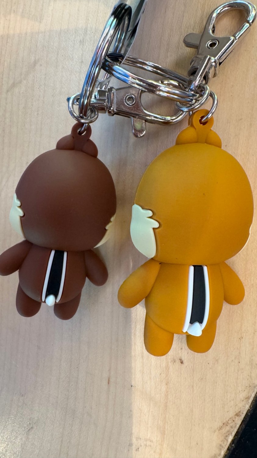 Disney Parks Chip and Dale Keychain with Lobster Claw Set NEW