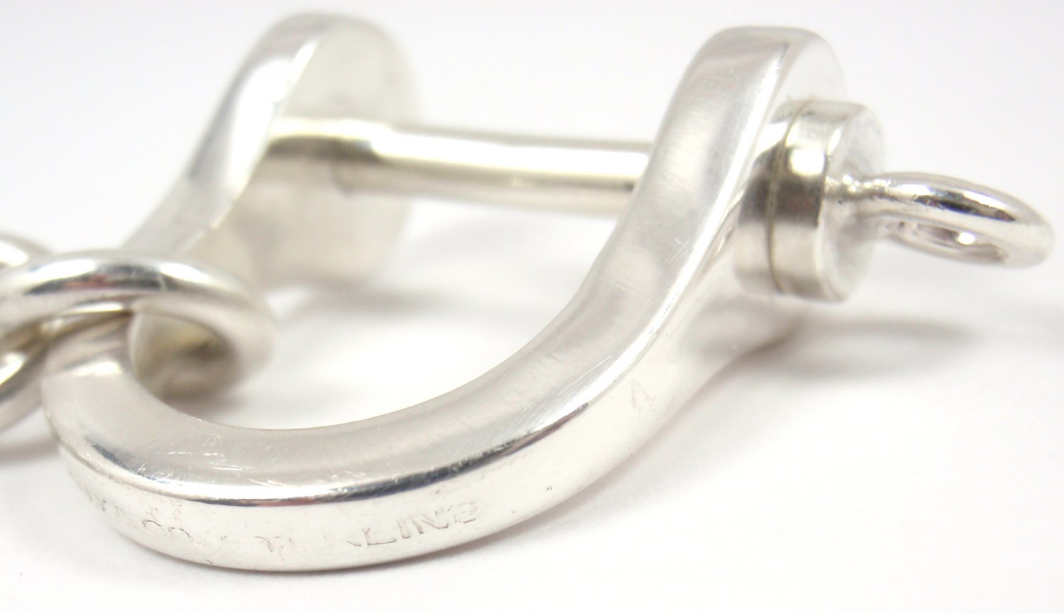 Rare Tiffany & Co Sterling Silver Large Double Shackle Valet Key Ring ...