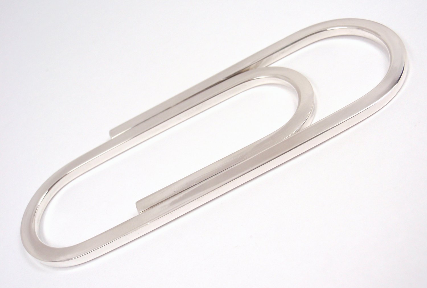 Rare Vintage Tiffany & Co Sterling Silver X-Large 3" Paperclip Money Clip