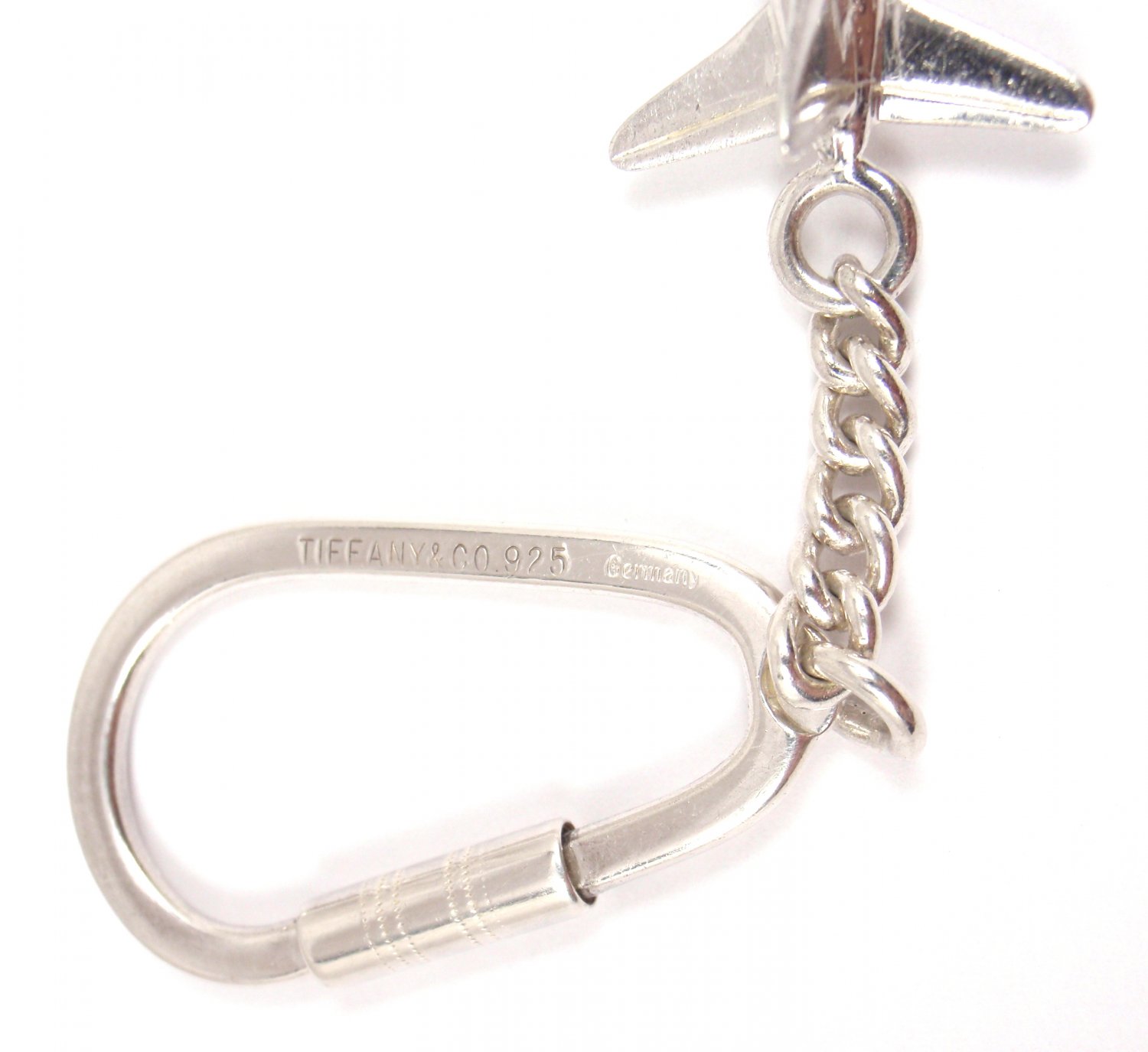 Rare Vintage Tiffany & Co Sterling Silver Airplane Key Ring Keychain ...