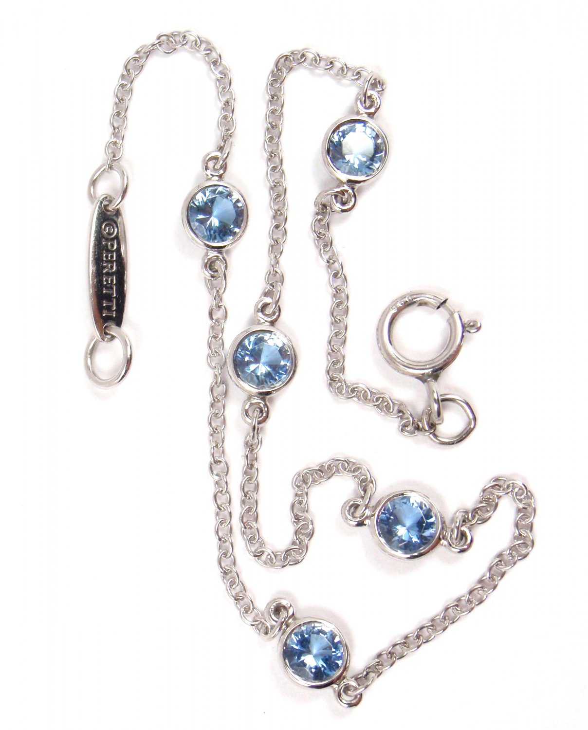 Rare Tiffany & Co Peretti Platinum 950 Aquamarine Color By The Yard ...