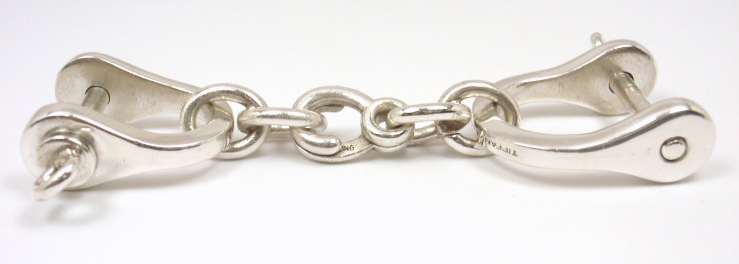 Rare Vintage Tiffany & Co Sterling Silver Large Double Shackle Valet ...