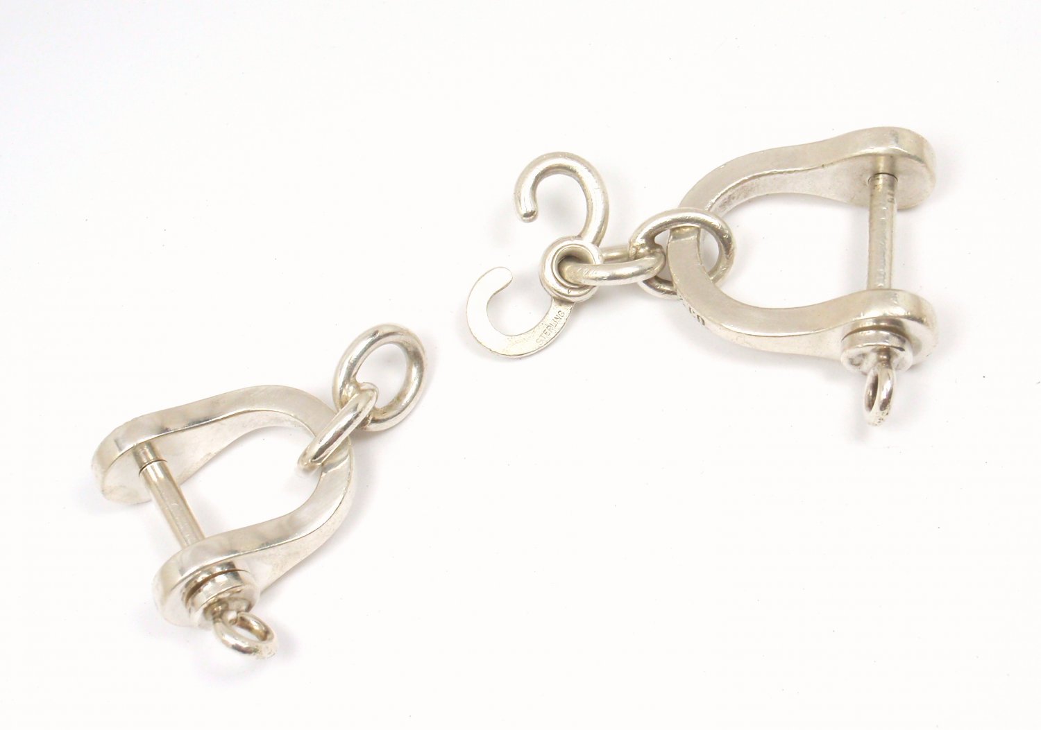 Rare Vintage Tiffany & Co Sterling Silver Large Double Shackle Valet ...
