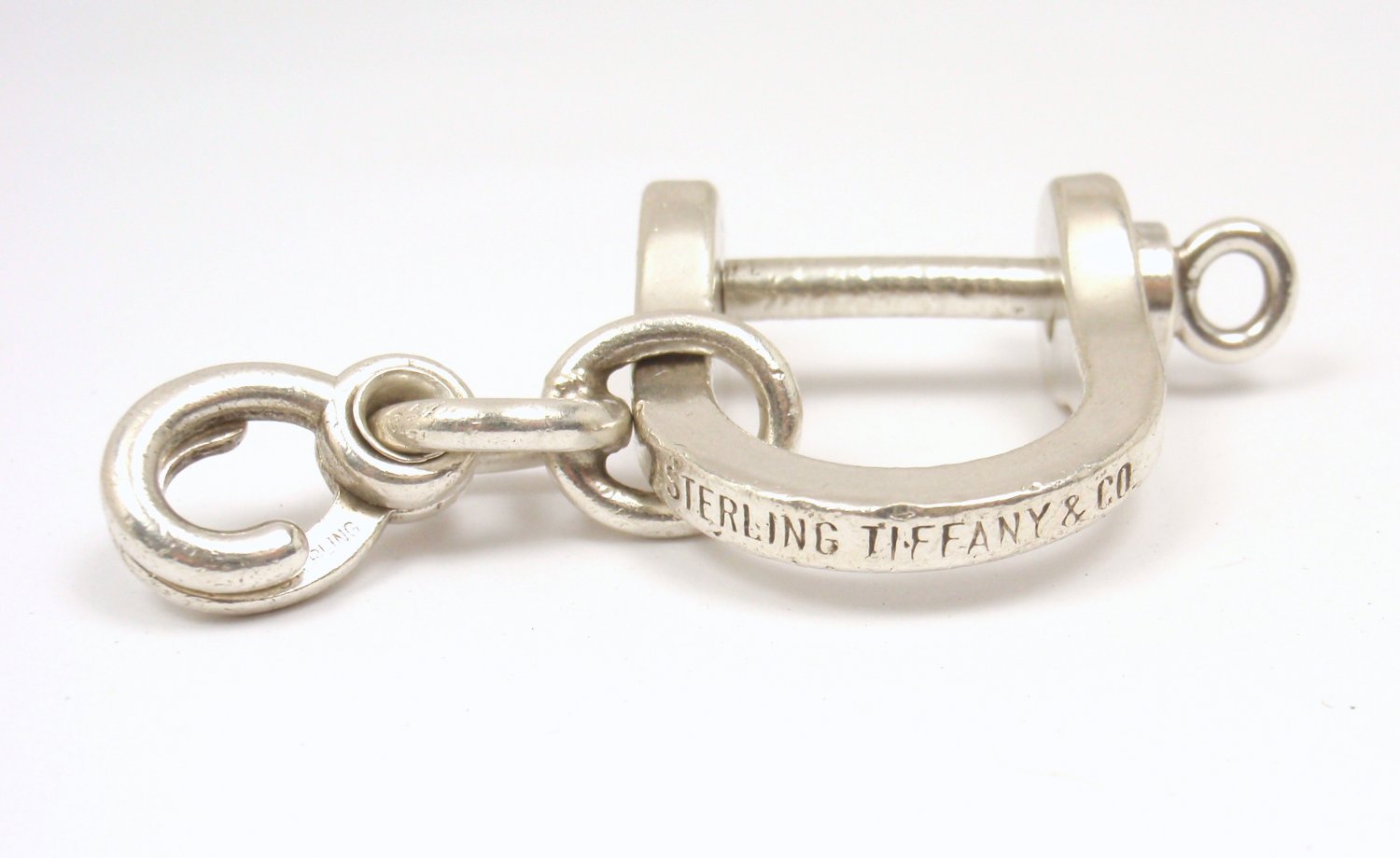 Rare Vintage Tiffany & Co Sterling Silver Large Double Shackle Valet ...