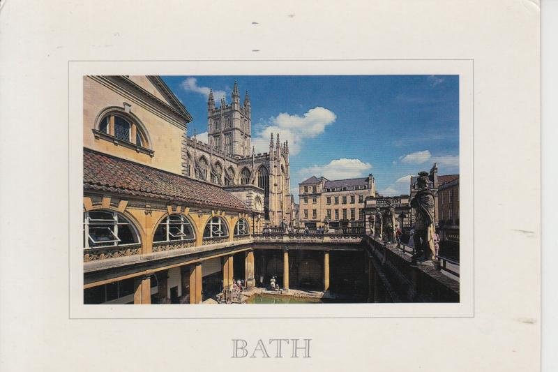 Bath Roman Baths and Abbey Postcard. Mauritron PC375-213567