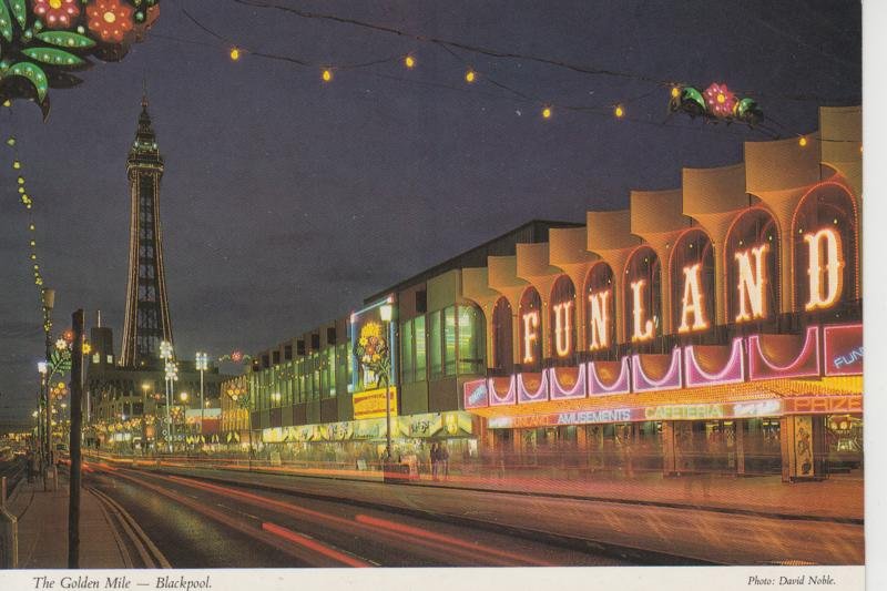 The Golden Mile Blackpool Postcard. Mauritron PC388-213580
