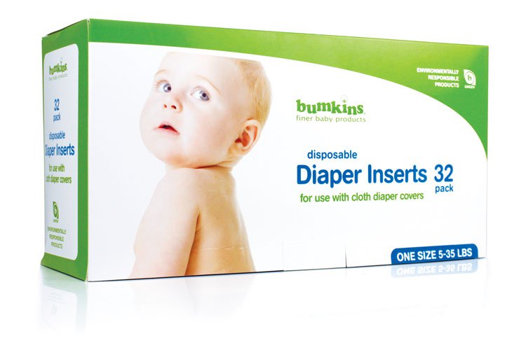 BUMKINS Disposable Diaper Inserts- 32pk