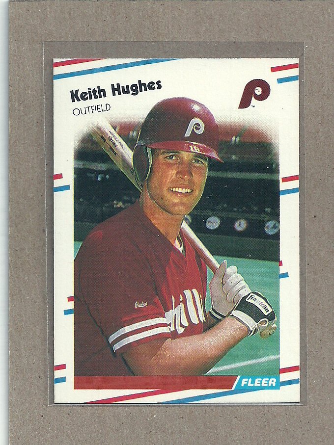 1988 Fleer Baseball Keith Hughes Phillies #305