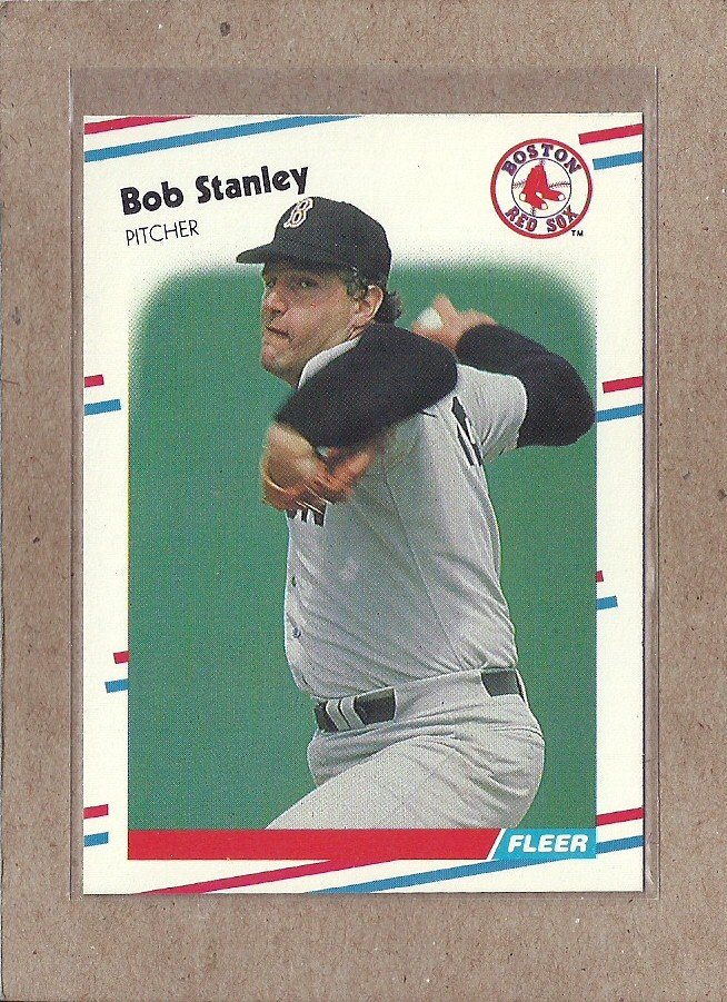 1988 Fleer Baseball Bob Stanley Red Sox #367