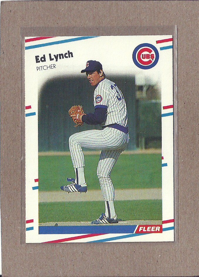 1988 Fleer Baseball Ed Lynch Cubs #422