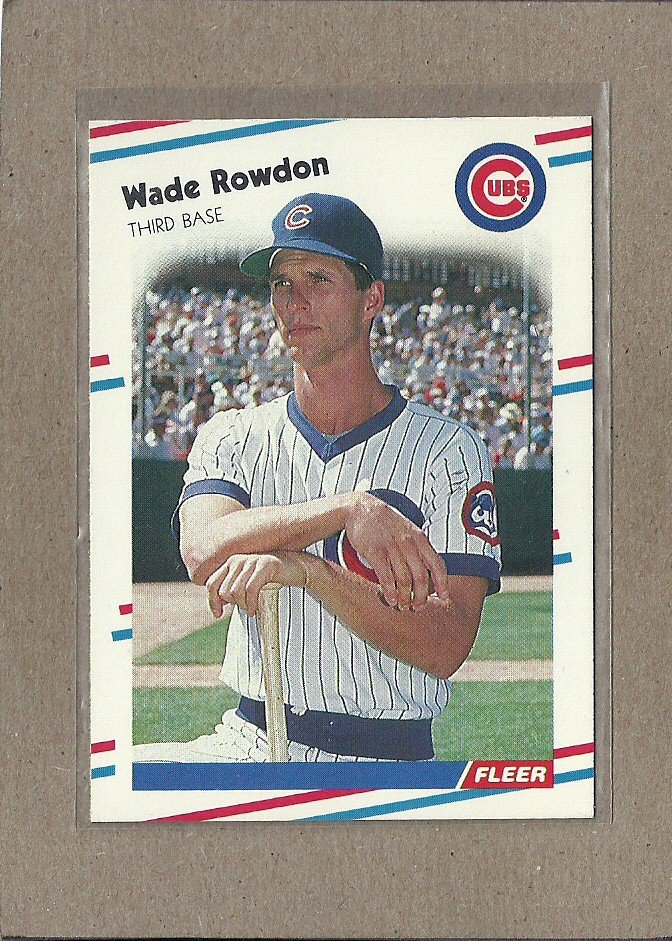 1988 Fleer Baseball Wade Rowdon Cubs #430