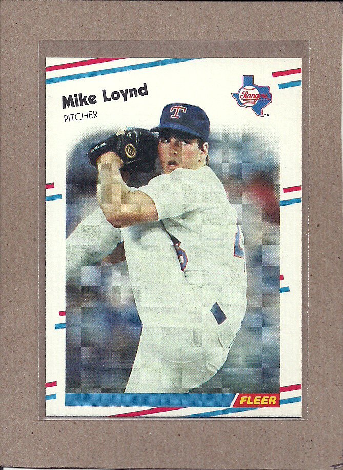 1988 Fleer Baseball Mike Loynd Rangers #472