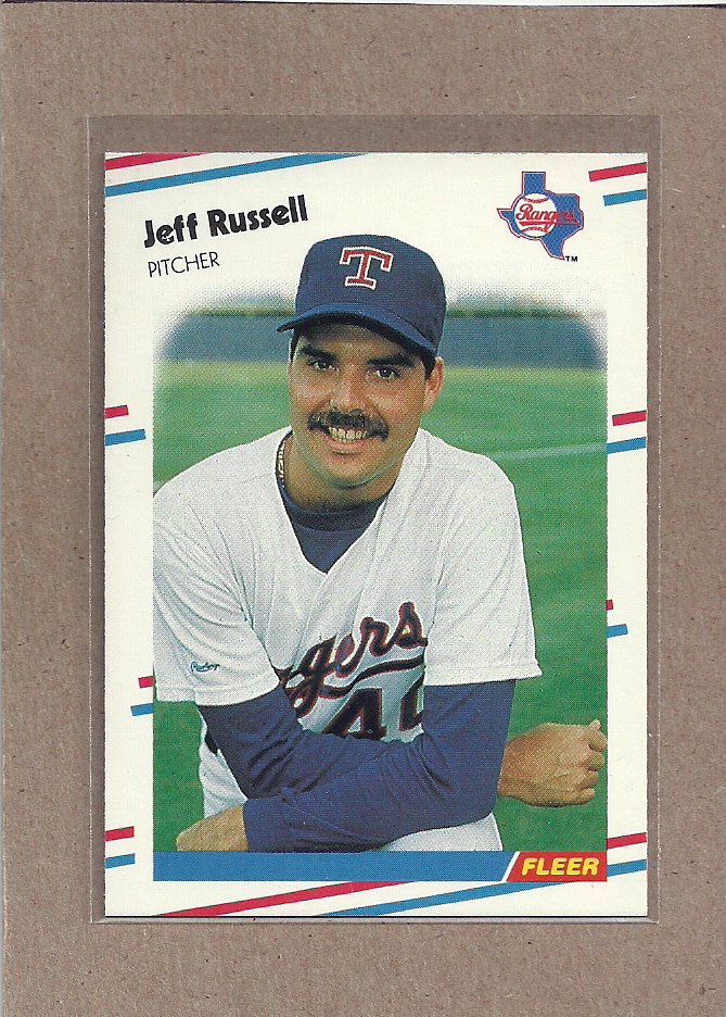 1988 Fleer Baseball Jeff Russell Rangers #478