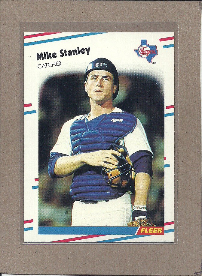 1988 Fleer Baseball Mike Stanley Rangers #480