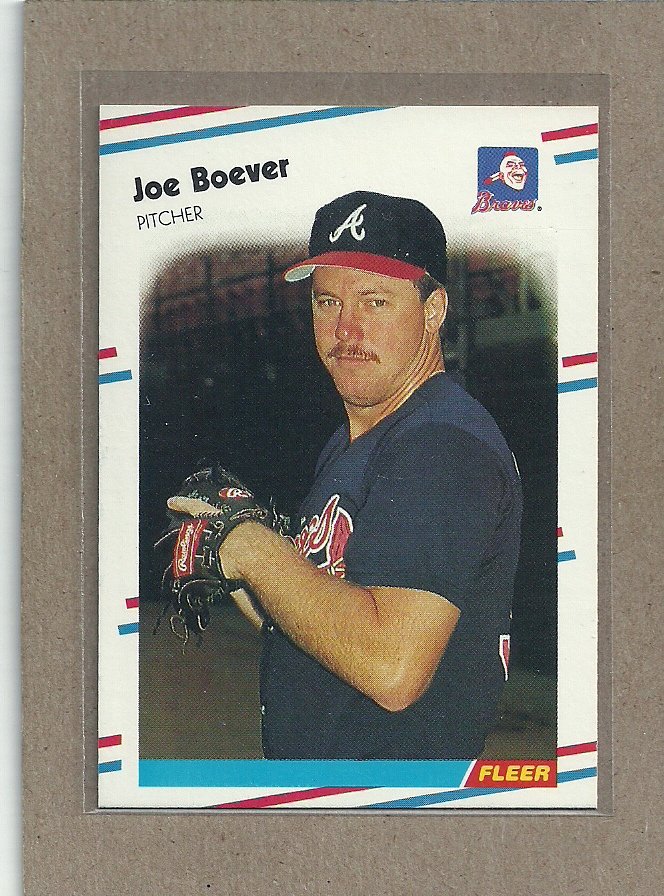 1988 Fleer Baseball Joe Boever Braves #534