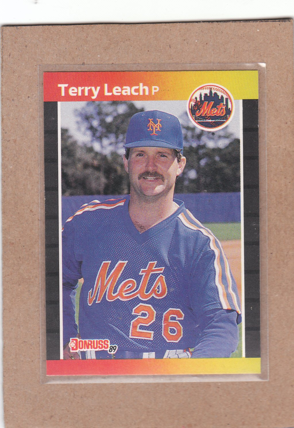 1989 Donruss Baseball Terry Leach Mets #502