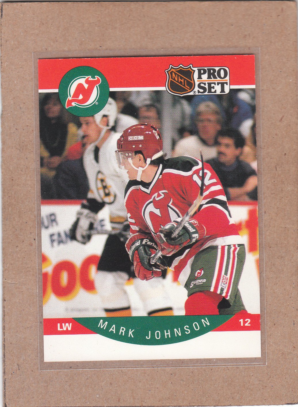 1990 Pro Set Hockey Mark Johnson Devils #168