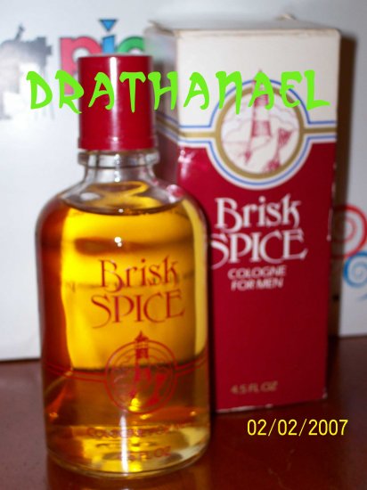 New AVON BRISK SPICE Cologne Men Fragrance Pour 1987