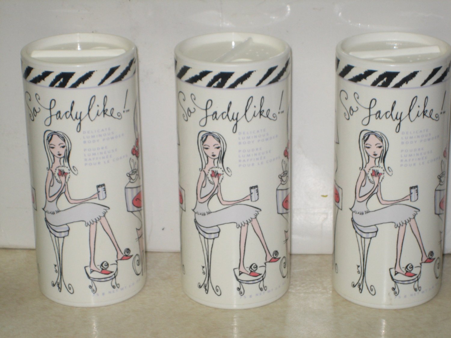 3 New AVON So LADYLIKE Fragrance Body TALC Lady Like