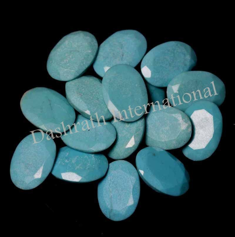 3x5mm Natural Turquoise Faceted Cut Calibrated Oval 100 Pieces ...