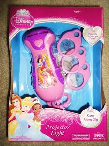 Disney Princess Cinderella Aurora Tiana Projector Flashlight + 3 Disc ...