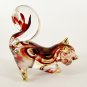 Hand Blown Glass Red-Yellow Squirrel Gilt #2 Art Glass Animal Figurines ...
