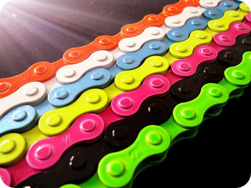 Colorful Fixie Fixed Gear Bike Bicycle Chain , 97 Links