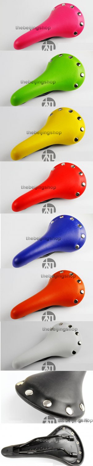 Vintage Fixie Fixed Gear bike saddle Seat (Multi-color)