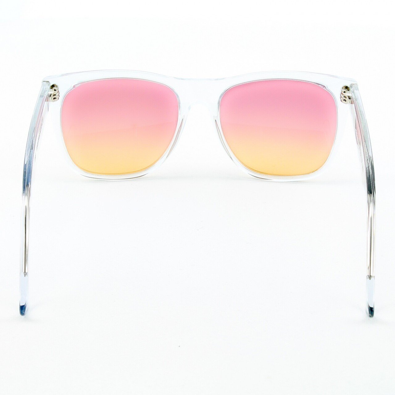 Super Classic 206 Wayfarer Sunglasses Clear with Pink Orange Gradient ...