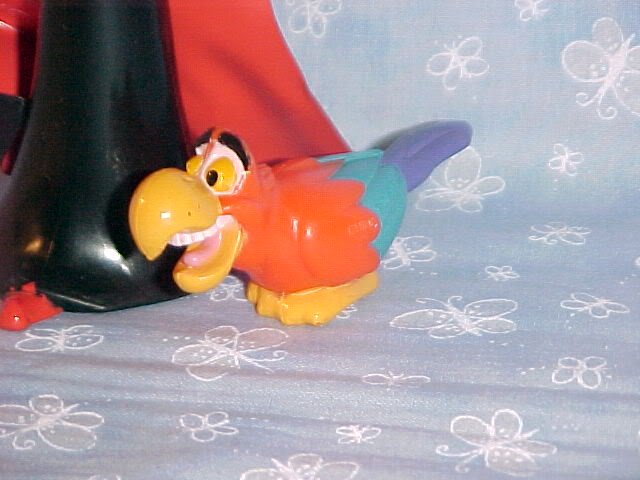 5" tall Disney Aladdin JAFAR & IAGO PVC Action Figures