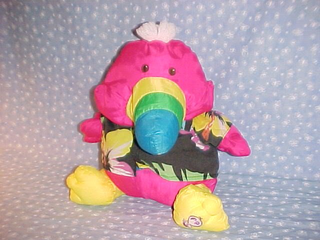 14" Fisher Price Puffalumps WILD THINGS TOUCAN Plush